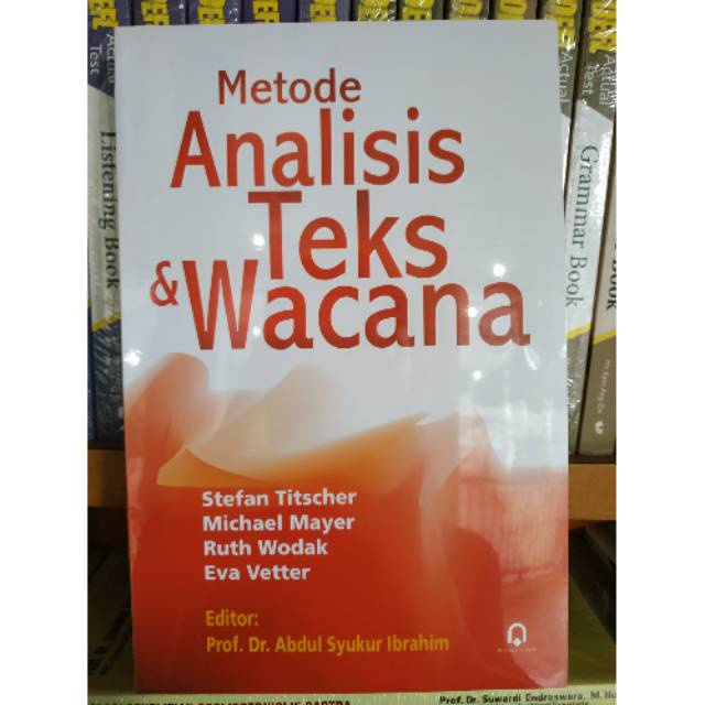 Jual Metode Analisis Teks & Wacana - Prof. Dr. Abdul Syukur Ibrahim ...