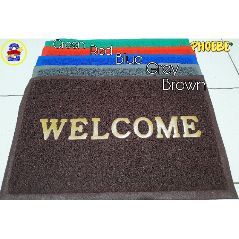 Jual Keset ROSANNA Welcome 40 x 60 cm - Minimalis dengan Warna Abu Abu ...