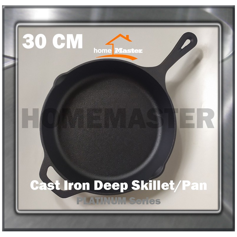 Jual HomeMaster Cast Iron/Besi Cor Deep/Dalam Panci/Pan/Skillet/Wajan ...