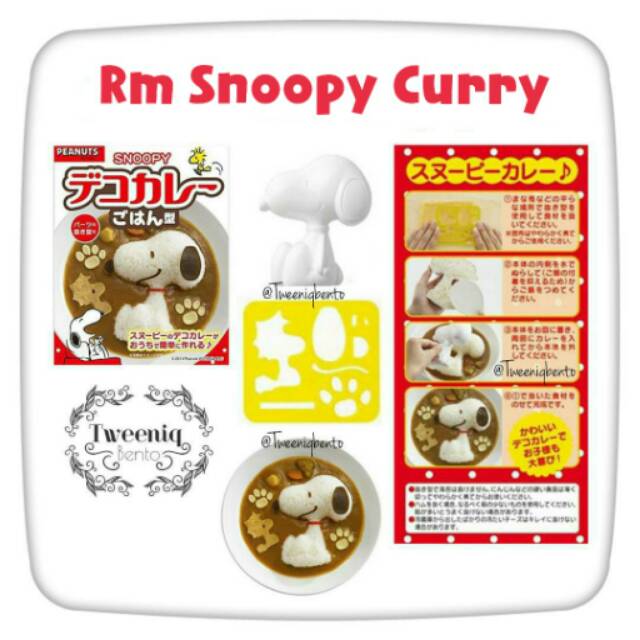 Jual Ricemold Snoopy Curry cetakan nasi bento anjing snoopy TERMURAH ...