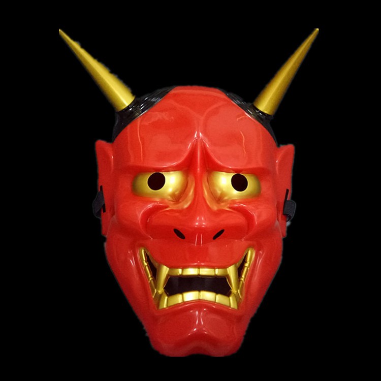 Jual TOON topeng oni demon red merah shinigami mask iblis cosplay ...