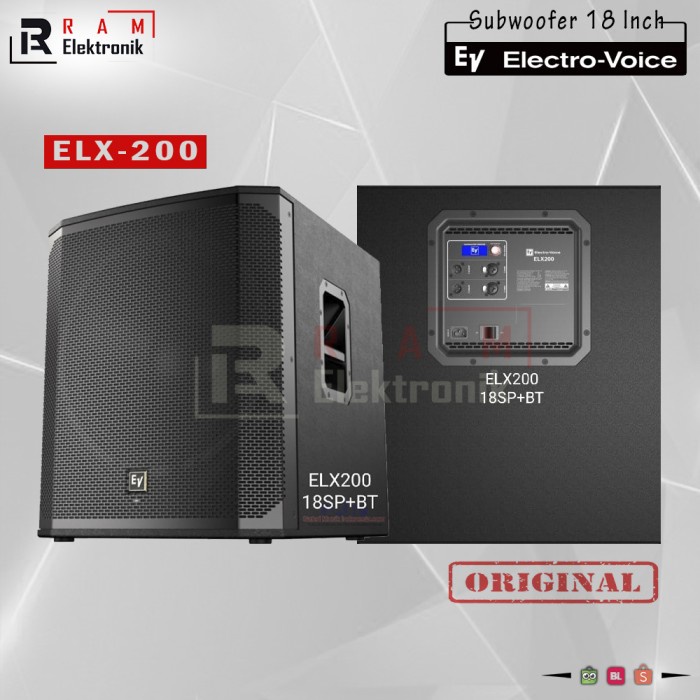 Jual Speaker Spiker Sub Subwoofer Electro Voice 18" ELX200 18SP BT ...