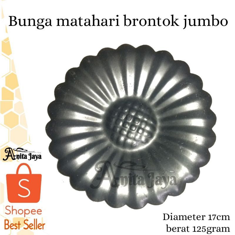 Jual bunga matahari brontokjumbo 17cm ornamen pagar hiasan tralis besi ...