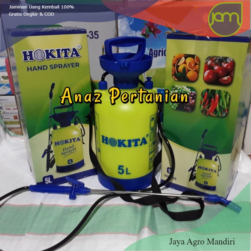 Jual Sprayer Tangan Hokita Manual 5 Liter Alat Tabung Semprot Pestisida ...