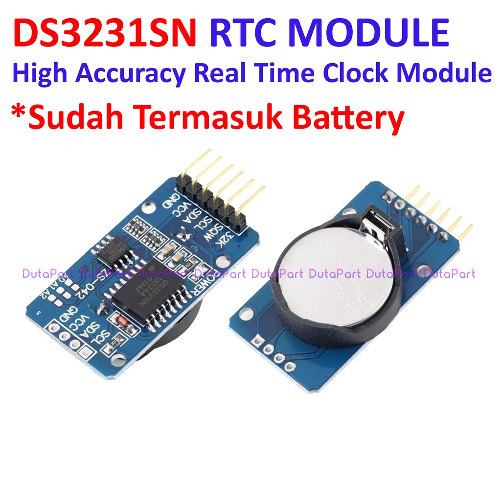 Jual DS3231SN DS3231 SN RTC Module Real Time Clock Module I2C + Battery ...