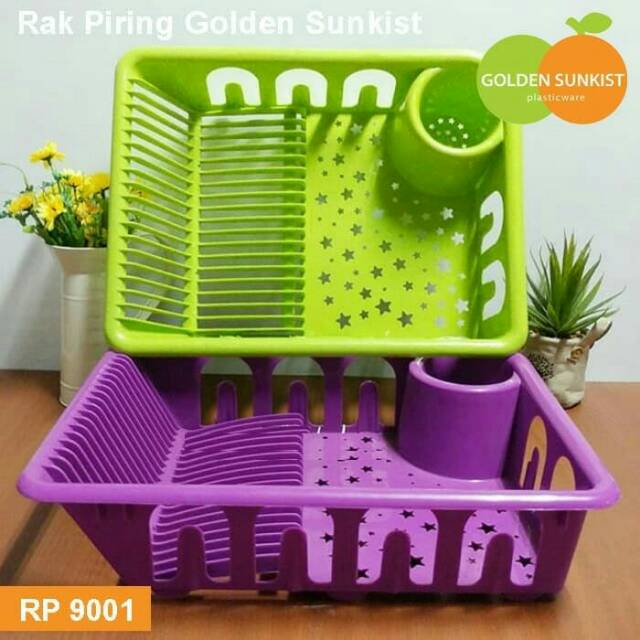 Jual Rak piring portable golden sunkist | Shopee Indonesia