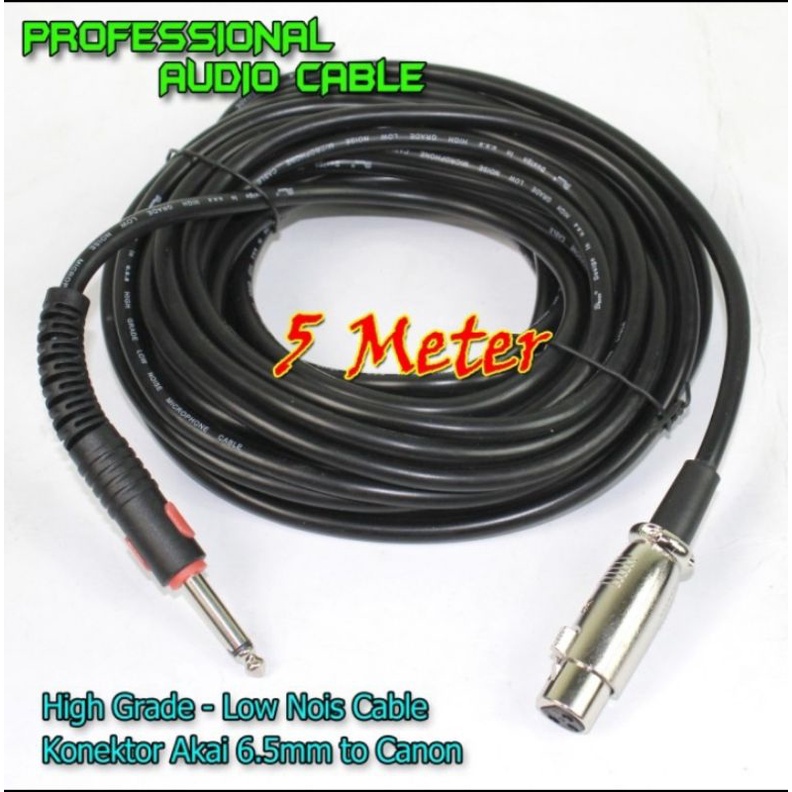 Jual Kabel Mic 5 Meter/Kabel Microphone 5 Meter | Shopee Indonesia