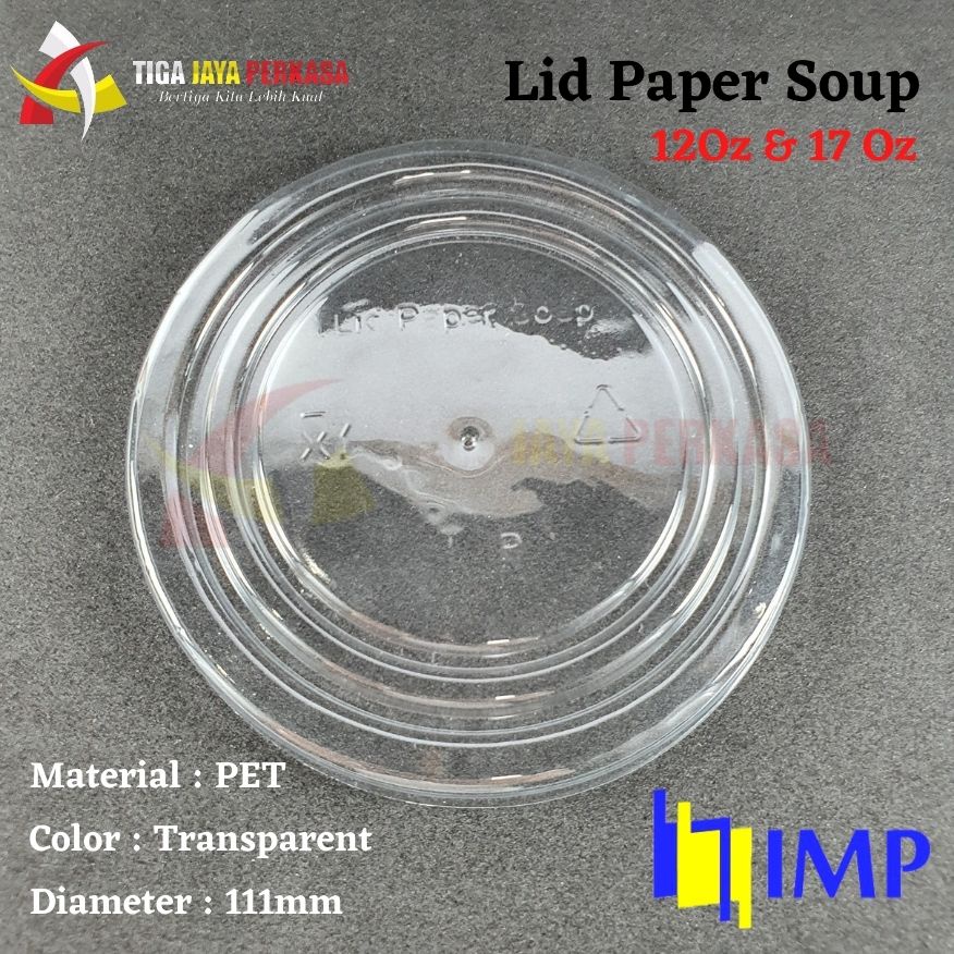 Jual Lid Paper Bowl Kecil IMP / Tutup Paper Soup / Paper Bowl 500 ml ...
