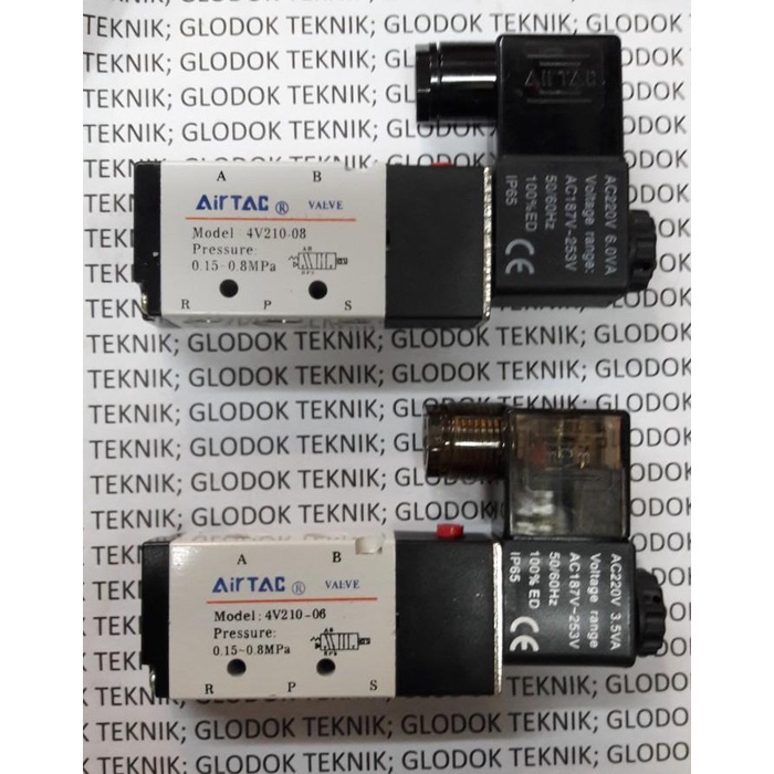 Jual Actuator Solenoid Valve Airtac 4V210-08 Atau 4V210-06 | Shopee ...
