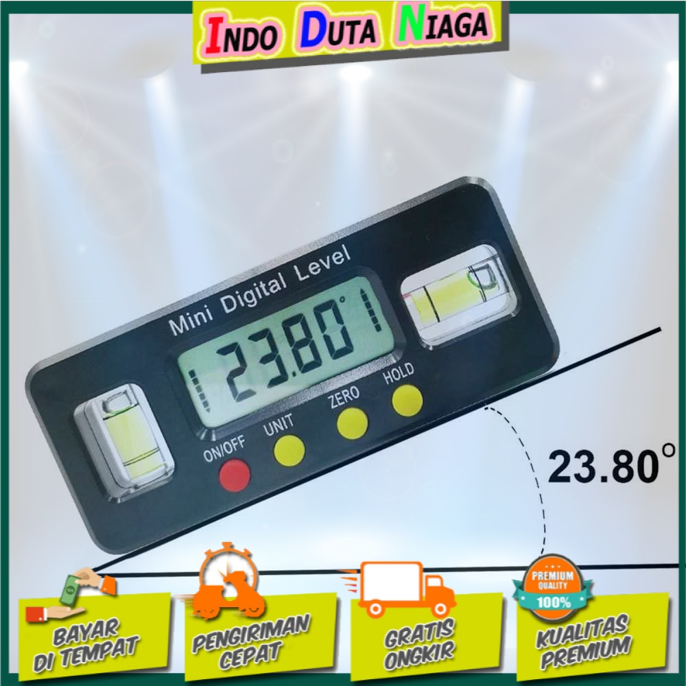 Jual GEMRED Alat Ukur Digital Inclinometer Level With Magnetics - DL168 ...
