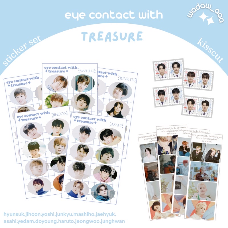 Jual Stiker Set Eye Contact With Treasure Teume Kpop Gift Deco Kado ...
