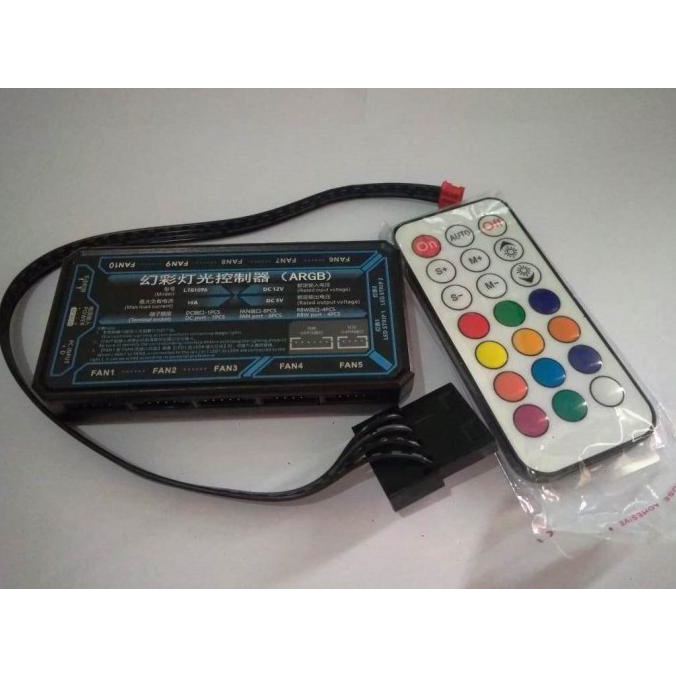 Jual best produk] Remote dan Controller untuk fan casing RGB (10 port ...