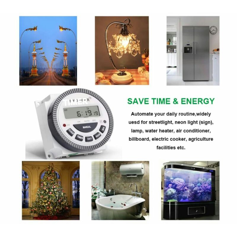 Jual alat pengaturan save time energy timer lampu nyala hidup otomatis ...