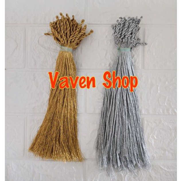 Jual Tasel / Rumbai Gold dan Silver Metalik 1 pcs | Shopee Indonesia
