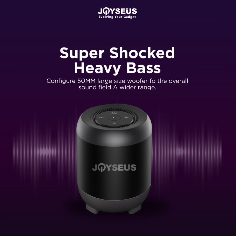 Jual JOYSEUS Speaker Stereo Bluetooth Speaker 5.0 Portable Ultra Bass ...