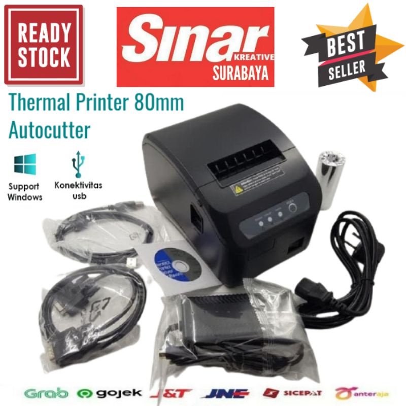 Jual PRINTER THERMAL 80MM AUTOCUTTER EP200II USB RJ11 - RS232 (MESIN ...