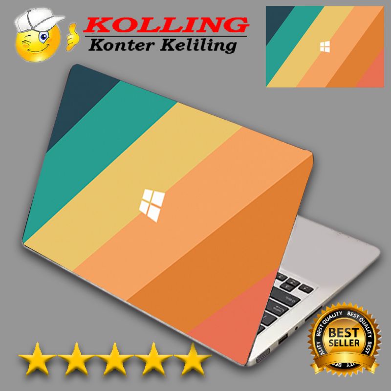 Jual Garskin Laptop logo art windows colour Skin Laptop Stiker Laptop ...
