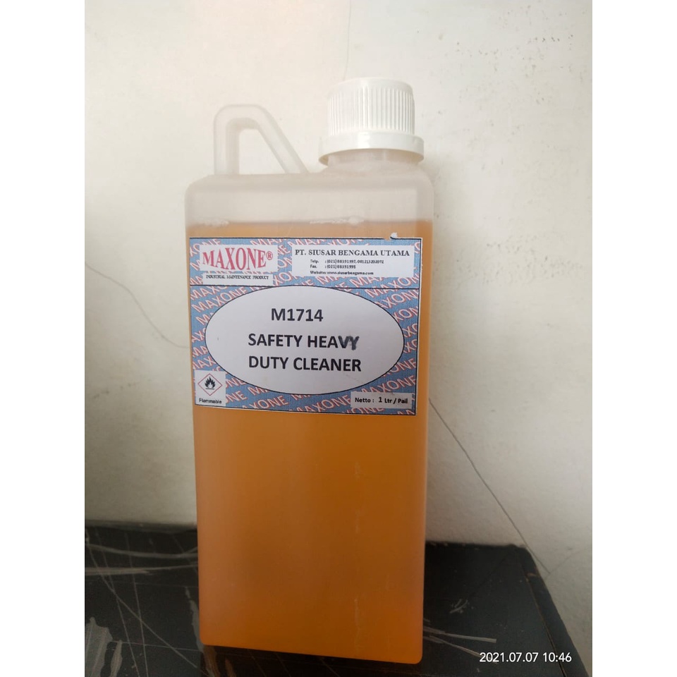 Jual MAXONE SAFETY HEAVY DUTY CLEANER 1 LITER | Shopee Indonesia