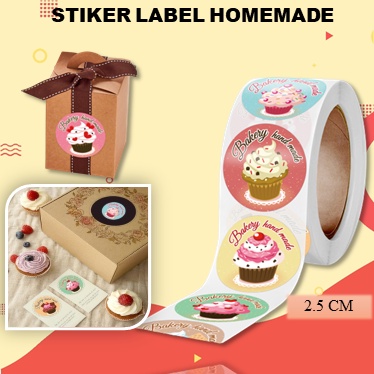 Jual Stiker Label Home Made Sticker Bulat Kecil Tempel cocok untuk ...