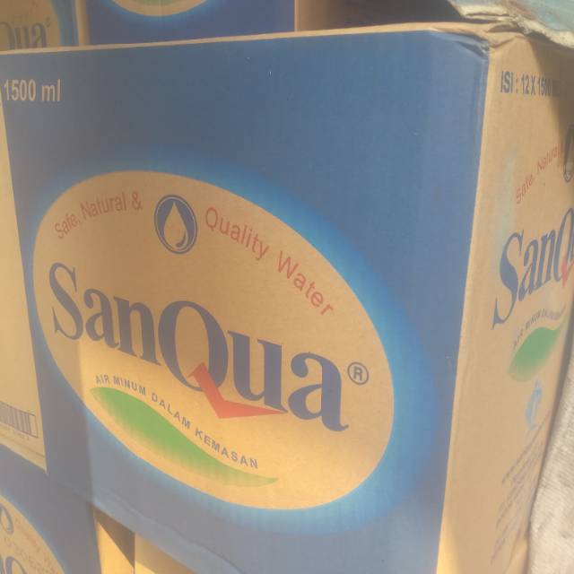 Jual [DUS] SANQUA BOTOL 12 X 1500ML | Shopee Indonesia