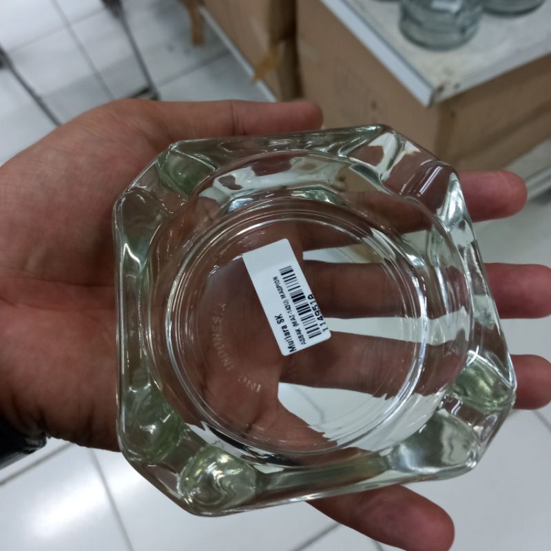 Jual ASBAK KACA BELING PERSEGI/ ASBAK ROKO KACA TEBAL | Shopee Indonesia