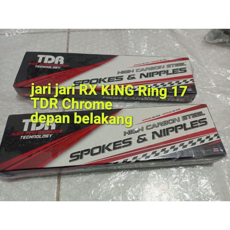 Jual Ruji Jari jari Tdr rx king ring 17 SET depan belakang ring 17 ...