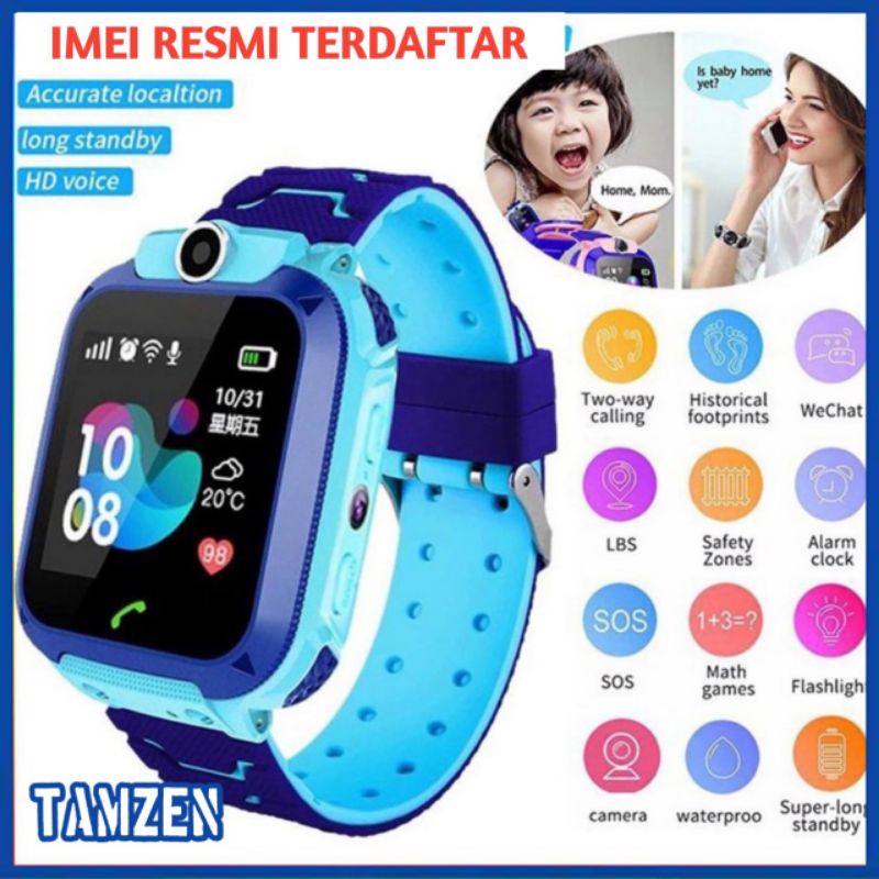 Jual Jam Anak Imo !! Bisa Telfon Camera Jam imo Q12 Z5 z6 Q9 Smartwatch kids GPS sos | Shopee ...