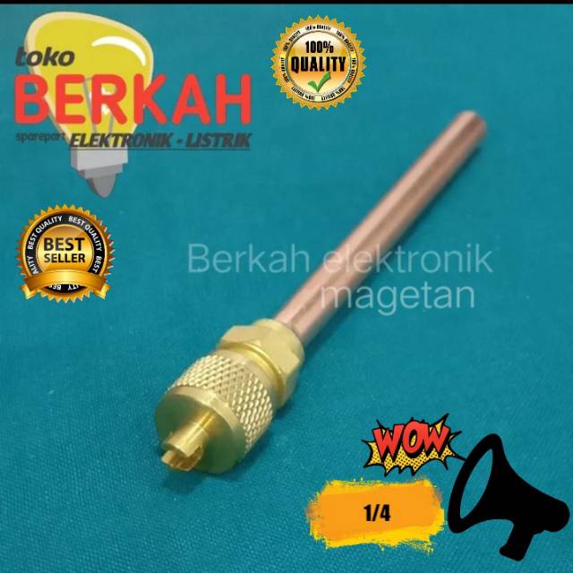 Jual PENTIL PENGISIAN 1/4" NEPEL KULKAS / AC | Shopee Indonesia