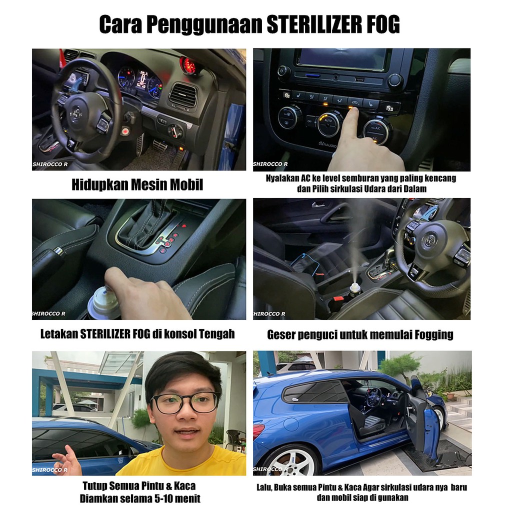 Jual CAR AIR FRESH & SANITIZER fogging AC ruang mobil & rumah | Shopee ...