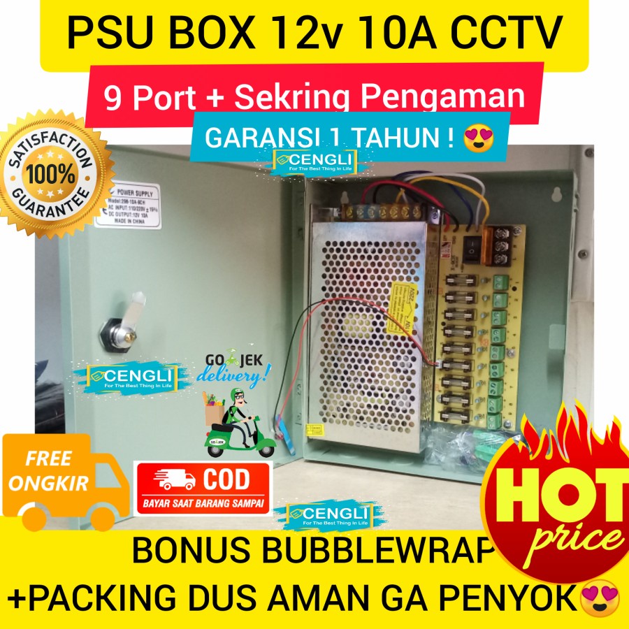 Jual PSU BOX 10A 10 A 12V / PANEL BOX 10 Ampere 12V 10A 12 volt panel ...