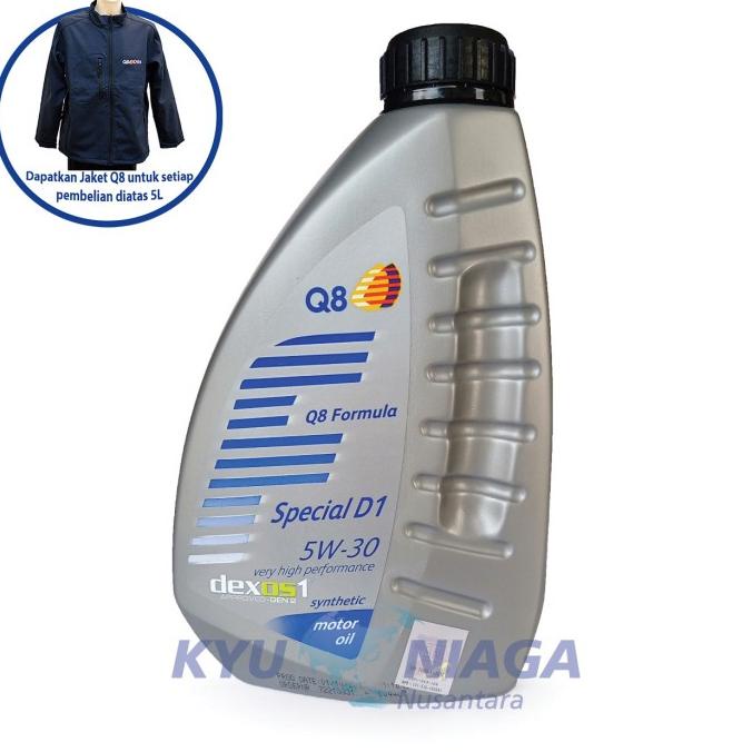 Jual OLI MOBIL Q8 FORMULA SPECIAL D1 5W-30 Generasi 2 (1 Liter ...