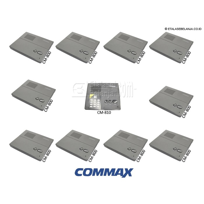 Jual INTERCOM KABEL 10 CHANNEL MODEL SPEAKERPHONE - COMMAX CM-810 ...