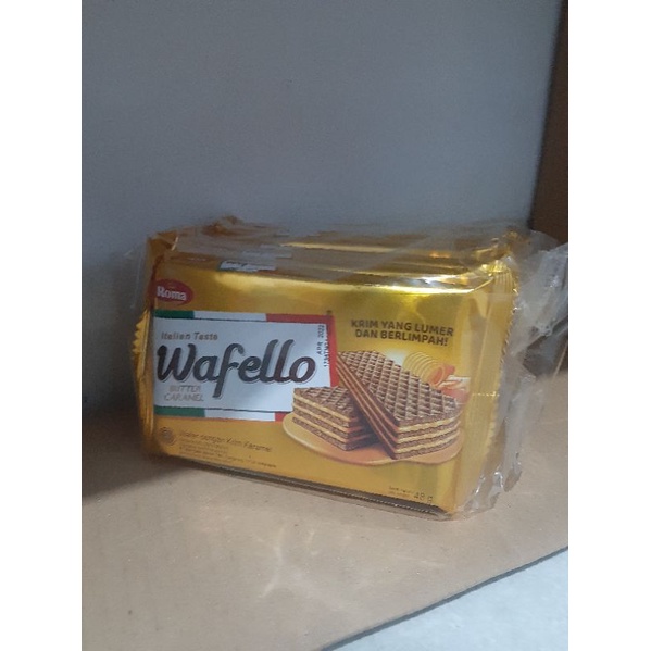 Jual Wafello - Wafer dengan varian rasa butter caramel (Pack) | Shopee ...