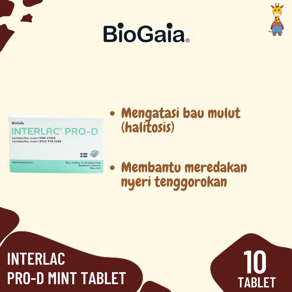 Jual Interlac Pro-D Tablet 3 Strip (10 tablet) - Tablet Hisap - Untuk ...