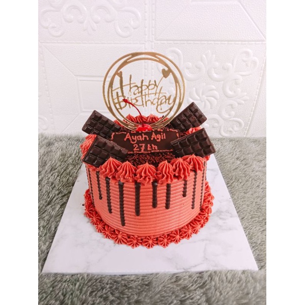 Jual Kue ultah/kue ultah untuk pacar/kue ulang tahun murah | Shopee ...