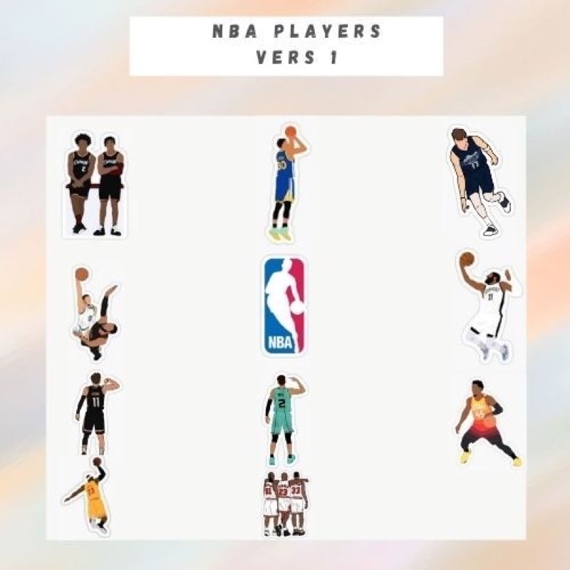 Jual NBA PLAYERS stickers | aesthetic stickers NBA players stickers ...
