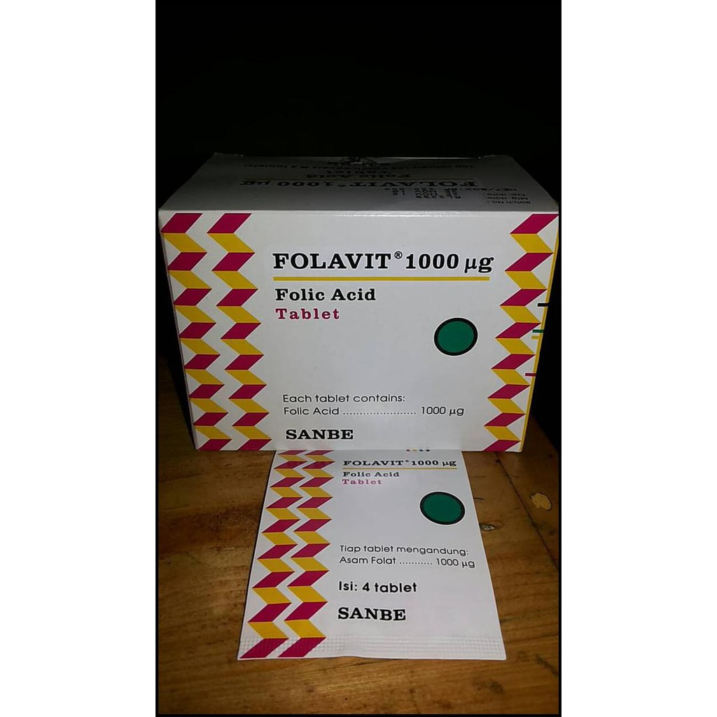 Jual FOLAVIT 1 MG FOLAVIT 1000 MCG ASAM FOLAT 1000 MCG ORIGINAL ...