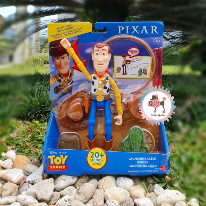 Jual Disney Pixar Toy Story Launching Lasso Woody Talking Figure ...