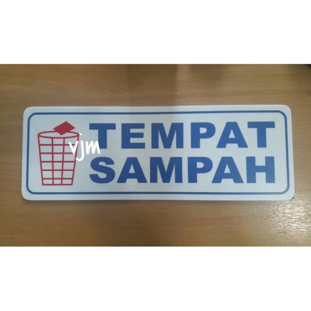 Jual Sign label tulisan tempat sampah acrylic, plat akrilik | Shopee ...