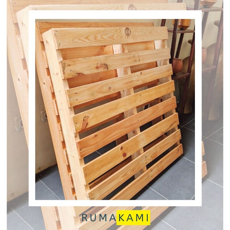 Jual Palet Kayu Alas Tempat Tidur - Dipan Kasur ukuran 100x100 | Shopee ...