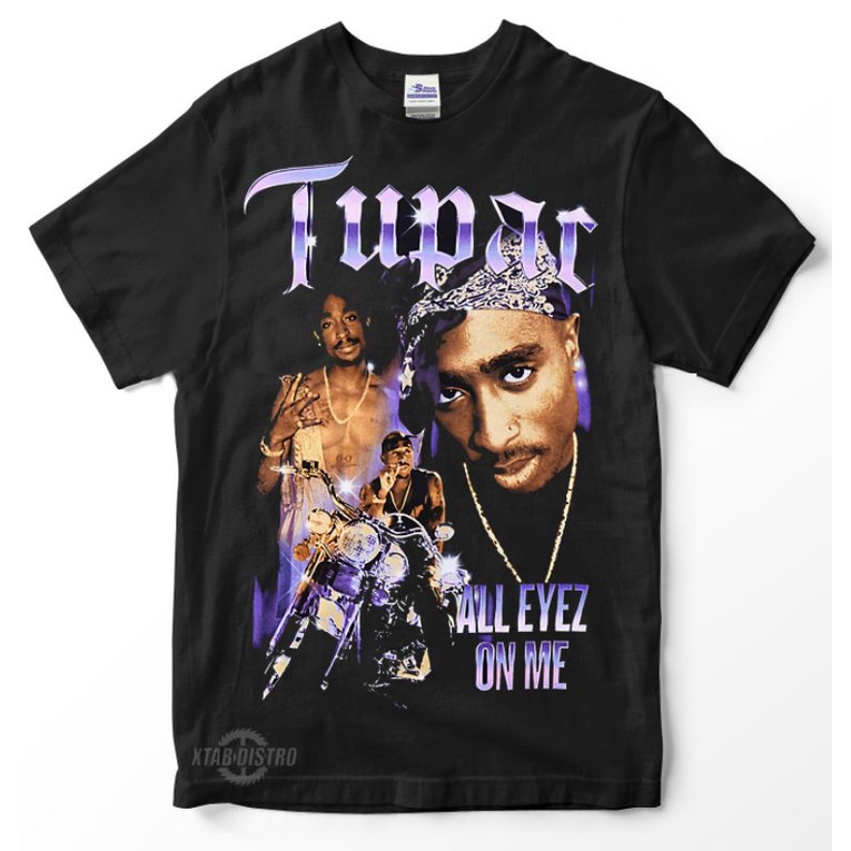 Jual kaos rap hiphop TUPAC SHAKUR - ALL EYEZ ON ME Premium tupac travis ...