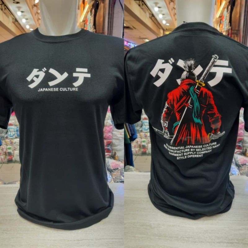 Jual KAOS PRIA/KAOS DISTRO SAMURAI JEPANG/KAOS HITAM SAMURAI DESAIN ...