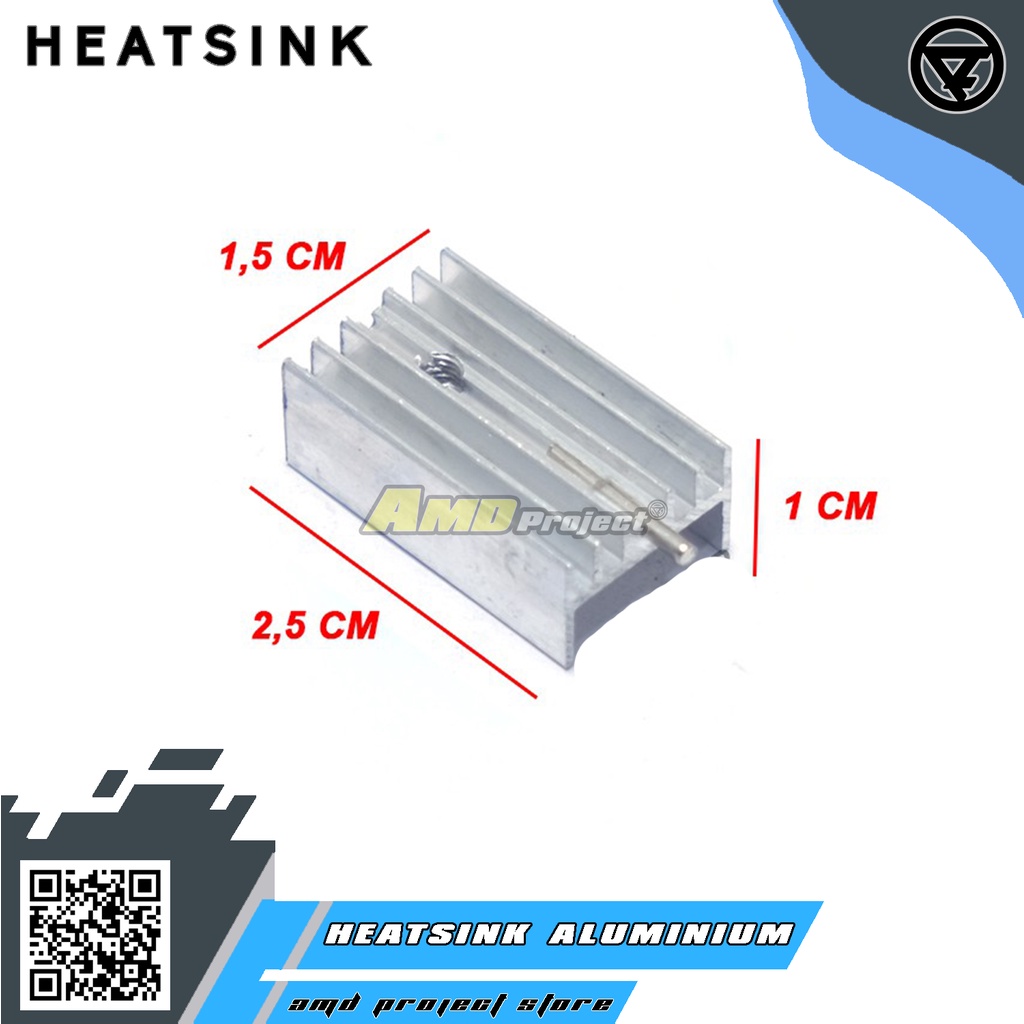 Jual Heatsink TO 220 Pendingin IC Transistor 25x15x10mm Aluminium Heat ...