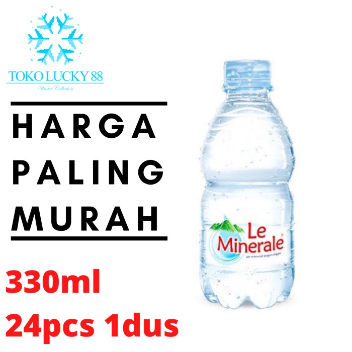 Jual Produk Terbaru Air Mineral Kemasan Le Minerale Botol 330 Ml Isi 24 Pcs 1 Dus | Shopee Indonesia
