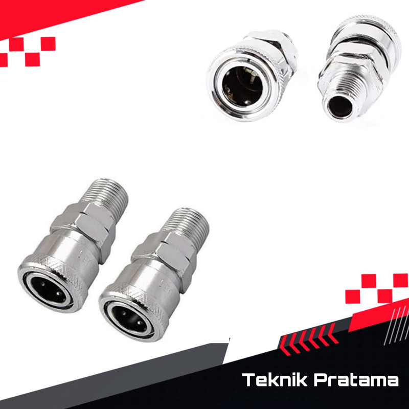 Jual QUICK COUPLER Type SM 40 Coupler Connector Cewe + Drat Male(cowo ...
