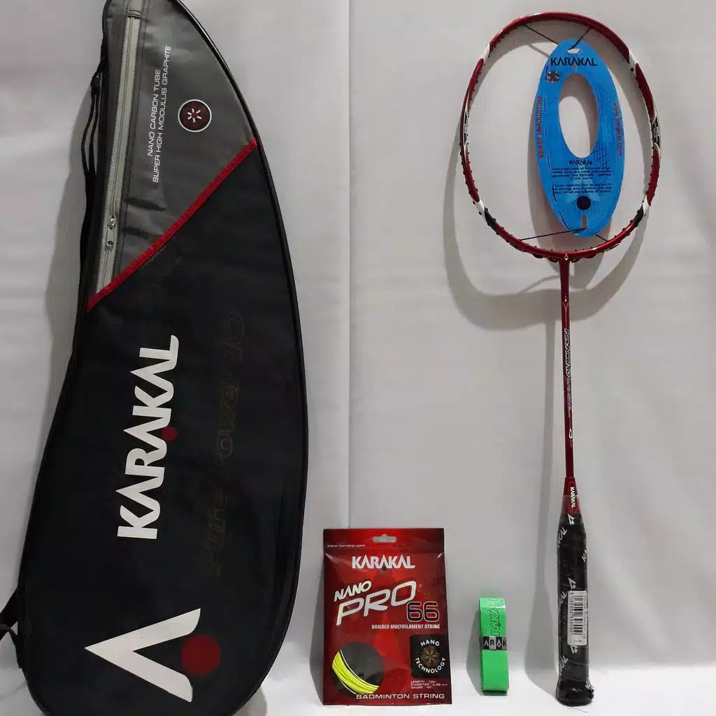 Jual Karakal Pure Power 10 Bonus Tas Senar dan Grip Raket Badminton COD ...