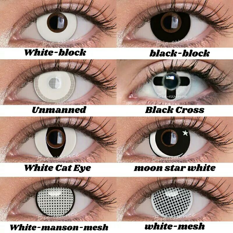 Jual SOFTLENS COSPLAY HALLOWEEN SERIES WHITE (LENSA KONTAK HALLOWEEN ...