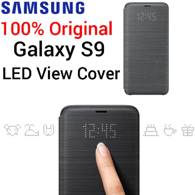 Jual Original Samsung S9 LED View Cover Flip Case Kesing Buku Casing ...