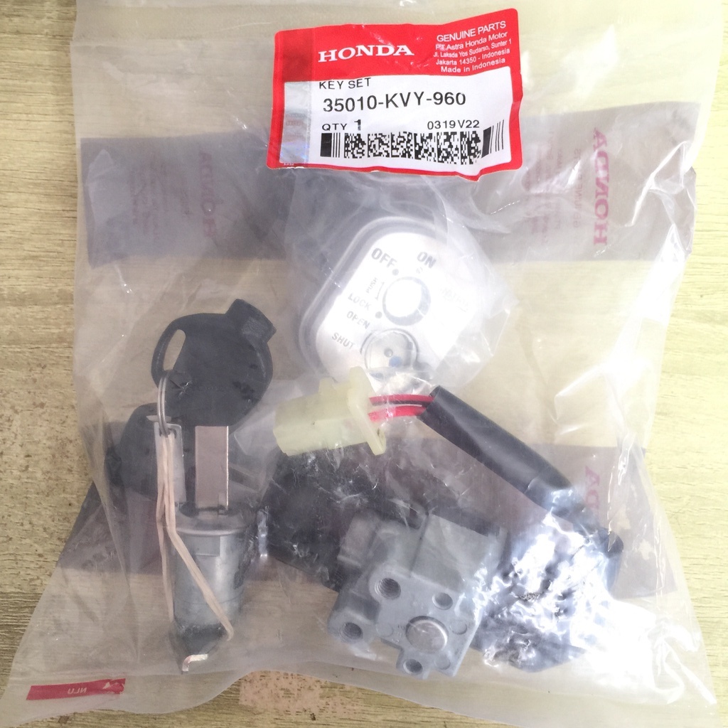 Jual Kunci Kontak Key Set BEAT Karbu ORI AHM 35010KVY960 | Shopee Indonesia