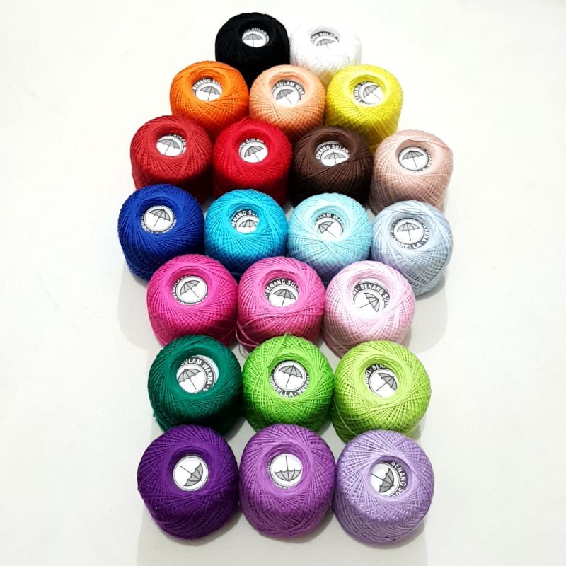 Jual 1roll Benang sulam Payung - Benang Sulam - Benang Rajut - Benang ...
